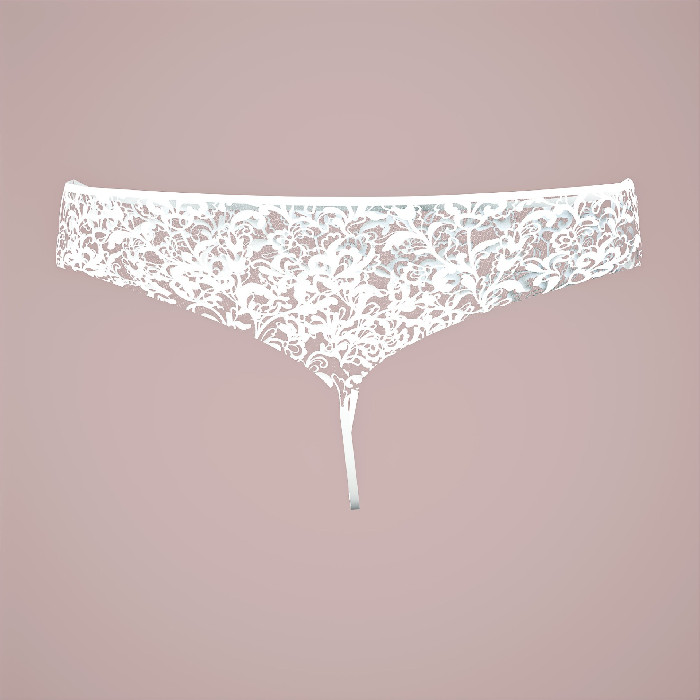 T-front kalhotky string vyšší - krajka